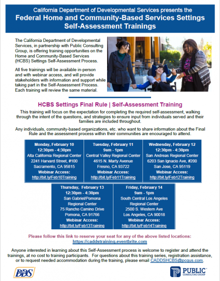 Self-Assessment Training for Service Providers - Westside Regional Center