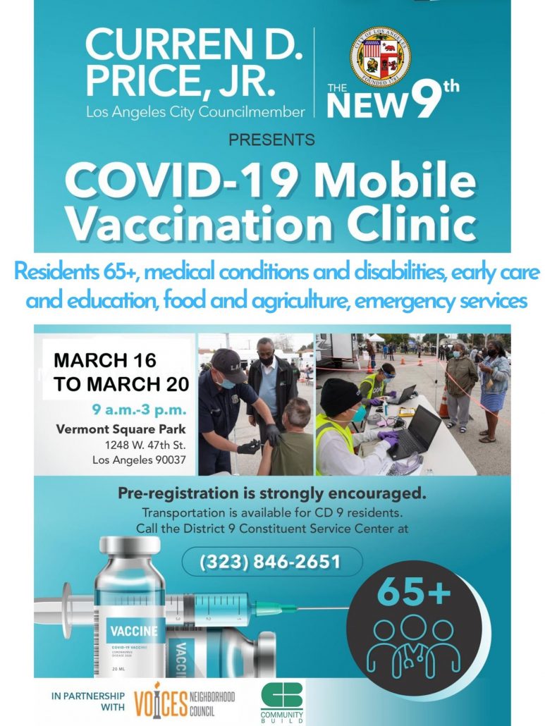 Community Vaccination Clinics - Westside Regional Center